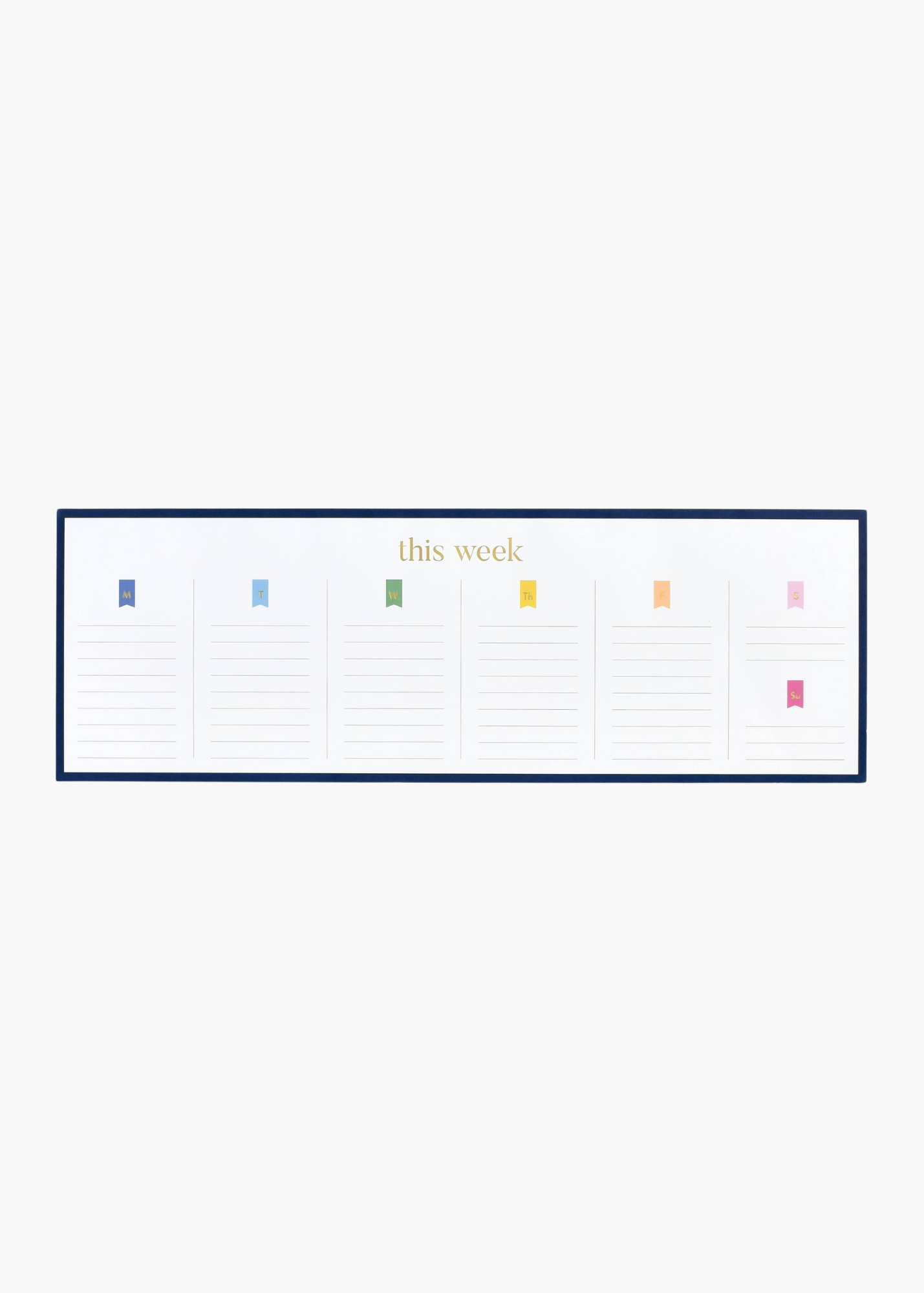 Weekly Keyboard Notepad – Poppy and Pink